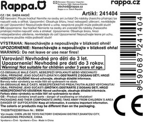 RAPPA Sada hasičská s doplňky / Karnevalový doplněk / Sekera, hasicí p