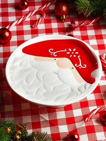 Sinsay - Vánoční podnos s figurkou Santa Clause - červená
