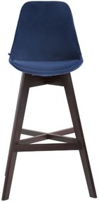 Sada 2 barových židlí Xavier modrá