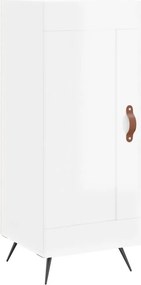 Skříň highboard bílá s vysokým leskem 34,5x34x180 cm kompozit 3200427