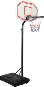 vidaXL Basketbalový koš 237–307 cm polyethylen [93653] Barva: Bílá