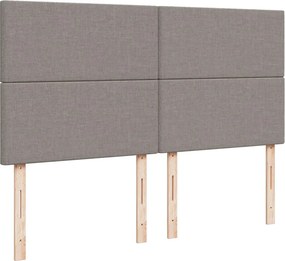 Box spring postel s matrací taupe 200x200 cm textil 3291772