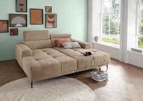XXXLutz POHOVKA BIG SOFA, textil, světle hnědá P & B - Pohovky - 002310041634