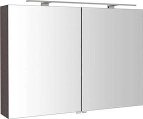 Sapho Riwa - Zrcadlová skříňka s LED osvětlením 101x70x17 cm, borovice rustik RIW100-0016