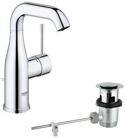 Grohe Essence - Umyvadlová baterie s výpustí, chrom 23462001