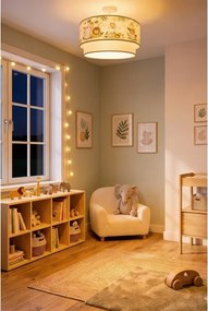 Brilagi-LED Dětský přisazený lustr BOBO 1xE27/60W/230V pr.40 cm krém./zel./džun.