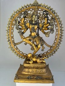 Shiva kovový z Indie 67 cm
