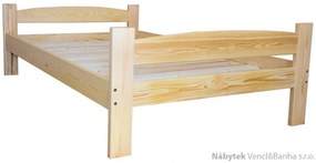 dřevěná dvou lůžková postel z masivního dřeva Martin chalup