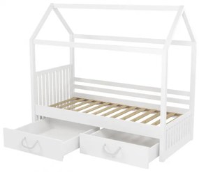 Dětská jednolůžková postel Pieris 90, Barva:: bíla / bíla