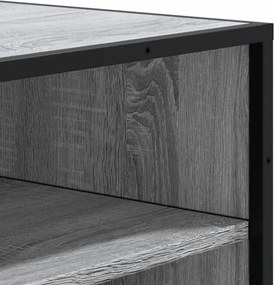 Botník šedý sonoma 75 x 38 x 97,5 cm kompozitní dřevo a kov 3300873