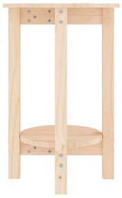 Konferenční stolek Ø 40 x 60 cm masivní borové dřevo - Default Title