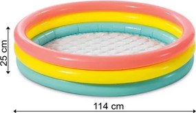 Nafukovací dětský bazén s měkkým dnem 114 x 25 cm – I57412NP