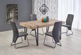 Jídelní stůl YOHANN –⁠ 170x90x76, dekor dub, kov