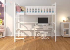 ADRK Furniture Patrová postel mezzanine MIAGO 200x90 CH-Mia-PINE-208-E1628