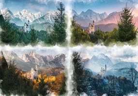 Ravensburger puzzle neuschwanstein ve čtyřech ročních obdobích 18000 dílků