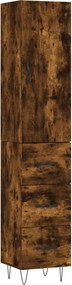 Skříň highboard kouřový dub 34,5 x 34 x 180 cm kompozitní dřevo 3198886