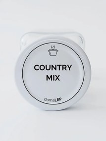 Samolepka na kořenky COUNTRY MIX průhledná 5 cm tučné písmo