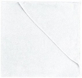 Bellatex Osuška pro miminka s kapuckou bílá, 80 x 80 cm