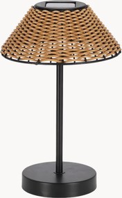 Solární stolní LED lampa v ratanovém vzhledu Kalyan