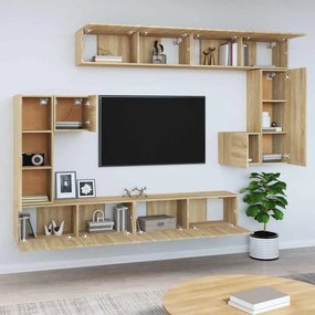 Nástěnná TV skříňka dub sonoma kompozitní dřevo 3114592