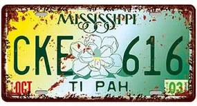 Cedule značka Mississippi