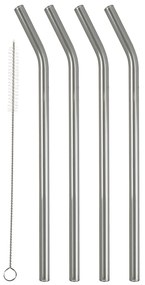 Lyngby Glas Skleněné brčko 21,5cm 4ks Smoke