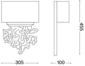Ideal Lux - Nástěnné svítidlo PETER 2xE14/40W/230V
