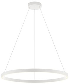 Redo 01-2870 závěsné LED svítidlo stmívatelné Febe pískově bílé, 50W, 4000K, ø80cm