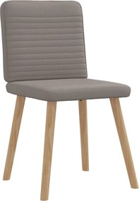 Jídelní židle 4 ks taupe textil 3315250