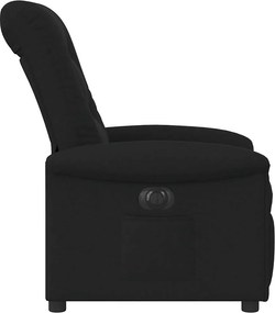 Elektrické polohovací křeslo černé textil 3303236
