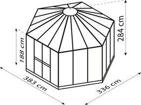 LANIT PLAST, s.r.o. zahradní pavilon VITAVIA HERA 9000 zelený LG650