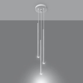 Sollux Lighting Závěsná lampa PASTELO 3P bílá