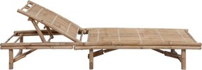 vidaXL Zahradní lehátko s poduškou bambus [3061635] Barva: Královská modř