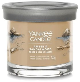 Yankee Candle vonná svíčka Tumbler ve skle malá Amber & Sandalwood 122g