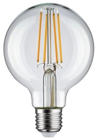 Paulmann 28956 LED Globe G80 čirá žárovka, 7,5W LED 2700K E27, prům. 8cm