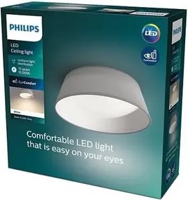 Philips Dawn CL258 šedá / LED stropní svítidlo / 1100lm / 3000K / IP20