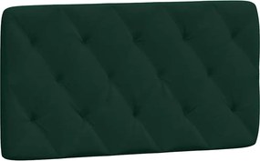 Postel s matrací tmavě zelená 100 x 200 cm samet 3208643