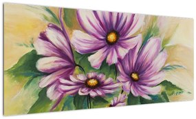 Obraz květin na zeď (100x40cm)