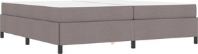 Postel s boxspringem Taupe 200 x 200 cm textil 3398889