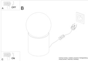 Sollux SL.1193 - Stolní lampa BOOMO 1xG9/8W/230V