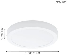 Eglo 78203 - LED Stropní svítidlo FUEVA LED/22W/230V