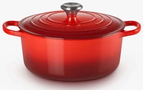 Le Creuset Signature - Pekáč kruhový s poklicí, objem 5,3 l, cerise 21177260602430