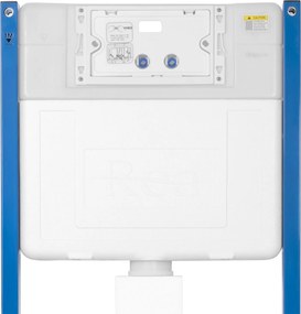 Rea Rea, Podomítkový WC systém K011A-Q + tlačítko typ-T měděná matná, KPL-E0053