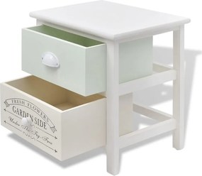 vidaXL Noční stolek ve francouzském stylu dřevěný [242874]
