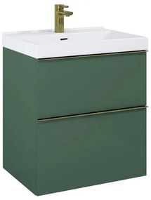 LOTOSAN Scarlet skříňka pod umyvadlo/desku 60cm, smaragd matná AQ LN8559