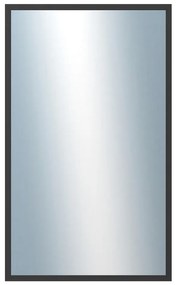 DANTIK - Zarámované zrcadlo - rozměr s rámem cca 60x100 cm z lišty Hliník černá | P05-021 (7005021)