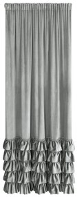 ZATEMŇOVACÍ ZÁVĚS NA PÁSCE CARLI 140X270 CM STŘÍBRNÁ