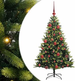 Umělý zavěšený vánoční stromeček 150 LED Zelená 150 cm PVC a PE 3395982