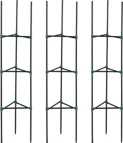 Outsunny Podpora rostlin 3-dílná sada, držák na rostliny se 3 úrovněmi, zahradní podpěry na rostliny, trellis, rajčatová klec pro popínavé rostliny, o