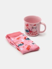 Sinsay - Vánoční dárková sada: hrnek a ponožky Stitch - vícebarevná